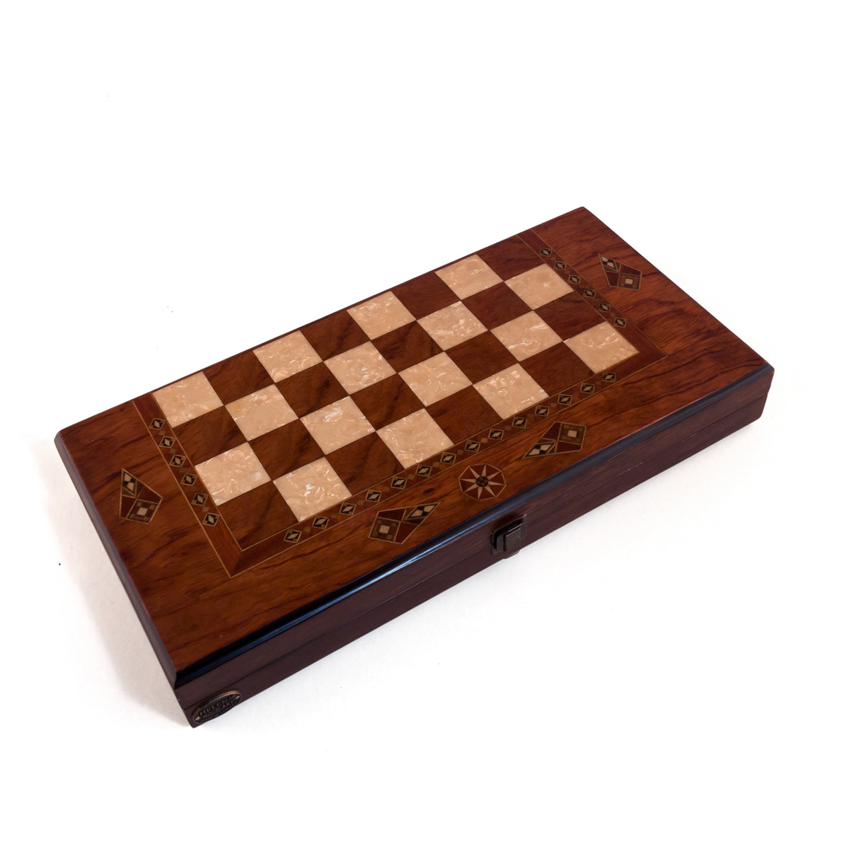 17 Inches Classic Backgammon Set - Medium | Natural Rosewood Veneer ...