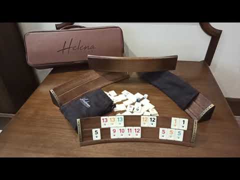 6 Player Personalized Oval Wooden Rummikub Game Set – Custom Elliptic ...