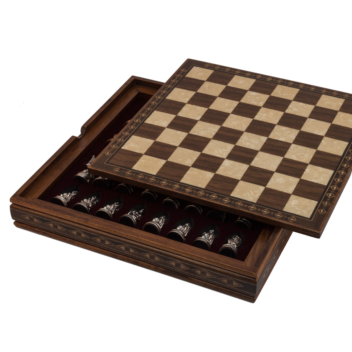 14 Inches Small Ances Chess Set - Wooden Handmade Chess Set | Code: 26 ...