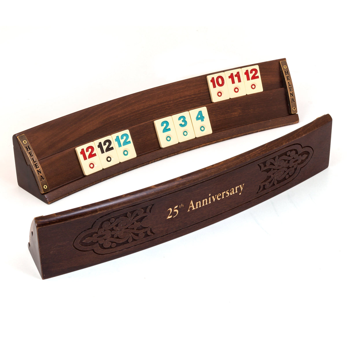 Personalized Hand Carved Oval Wooden Rummikub Game Set – Name Engraved ...